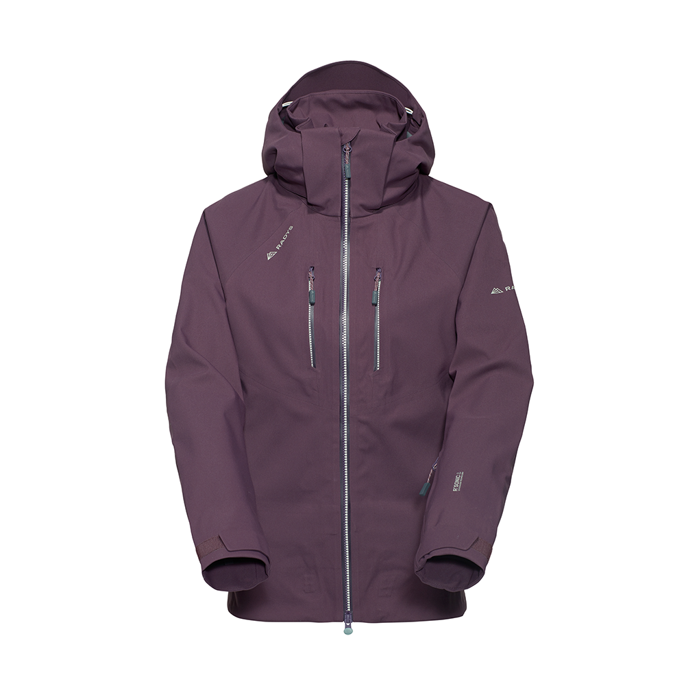 RADYS R1 Tech Jacket Women | dark plum – RADYS - Essential Mountain Wear
